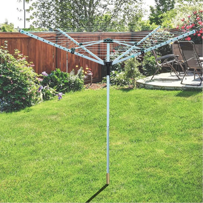 MantraRaj Metal Ground Soil Spike for Garden Clothes Rotary Airer ...