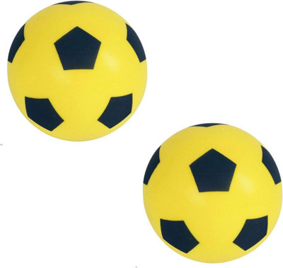 MantraRaj Pack of 2 Football 17.5cm Sponge Foam Soccer Ball Suitable ...