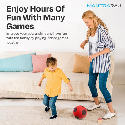 MantraRaj Pack of 2 Red Football 19.5cm Sponge Foam Soccer Ball ...