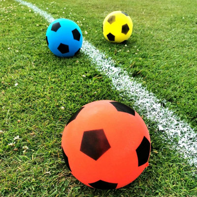 MantraRaj Pack of 2 Red Football 19.5cm Sponge Foam Soccer Ball ...