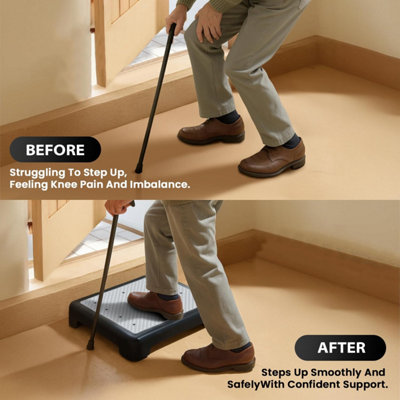 MantraRaj Portable Half Step Stool Mobility Aid for Elderly Non Slip ...