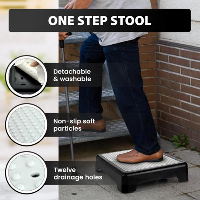 MantraRaj Portable Half Step Stool Mobility Aid for Elderly Non Slip ...