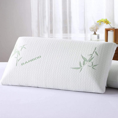 MantraRaj Premium Bedding Bamboo Memory Foam Head Neck Back Support Bed ...