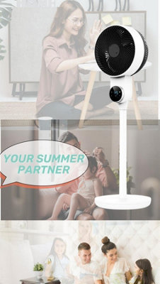 MantraRaj Quiet Cooling Pedestal Fan Turbo Digital With Remote Fan ...