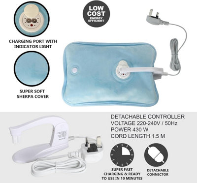 Mantraraj Rechargeable Electric Hot Water Bottle Bed Electric Heating ...