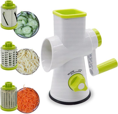 MantraRaj Rotary Cheese Grater Vegetable Slicer with Three Grater Drums ...