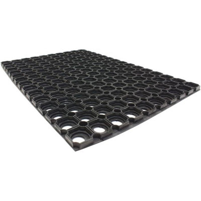 MantraRaj Rubber Ring Heavy Duty Outdoor Entrance Door Mat Honeycomb ...