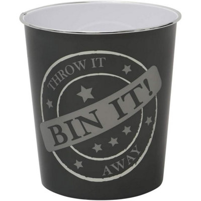 MantraRaj Small Bin It Waste Paper Bin 2.5L Round Trash Can Lightweight ...