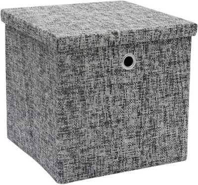MantraRaj Square Paper Lidded Storage Box With Lid Multipurpose Storage ...