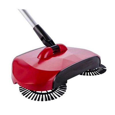 Manual Floor Sweeper Twin Rotating Spin-Sweepers