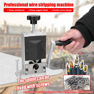 Manual Hand Crank Wire Stripping Machine with Aluminum Alloy Frame for ...
