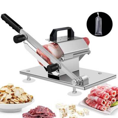Manual Meat Cutter Frozen Beef Lamb Mutton Roll Food Sheet Slicer ...