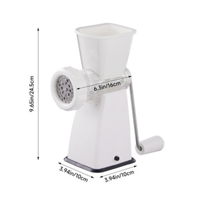 MANUAL MEAT GRINDER WITH SUCTION BASE, 2 GRINDING PLATES & SAUSAGE STUFFER