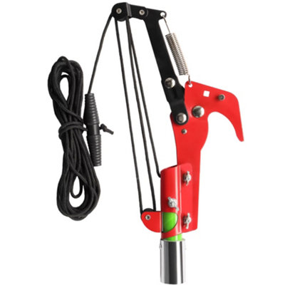 Manual Pole Saw Extendable Tree Pruner 7.3-27ft Fiberglass Pole Hook