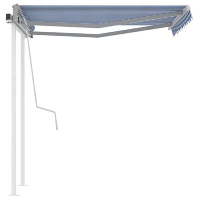 Manual Retractable Awning Sun Shade Canopy for Patio Garden Balcony ...