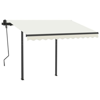 Manual Retractable Awning Sun Shade Canopy for Patio Garden Balcony ...