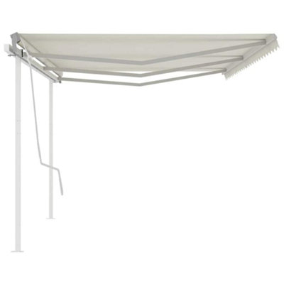 Manual Retractable Awning Sun Shade Canopy for Patio Garden Balcony ...