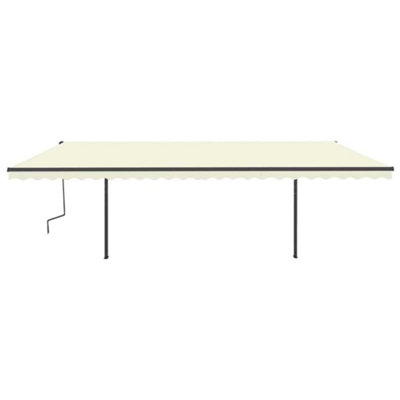 Manual Retractable Awning Sun Shade Canopy for Patio Garden Balcony ...