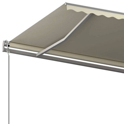 Manual Retractable Awning Sun Shade Canopy for Patio Garden Balcony ...