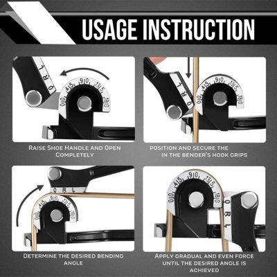 Manual Tube Bender 180 Degree Tubing Bending Tool