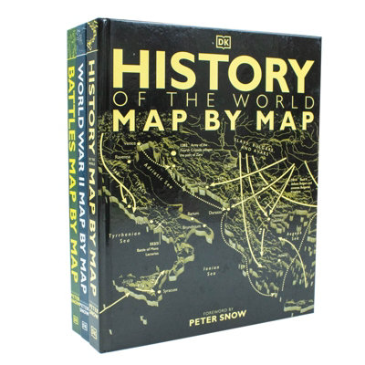 Map by Map Series 3 Books Collection Set (Battles, History of the World ...
