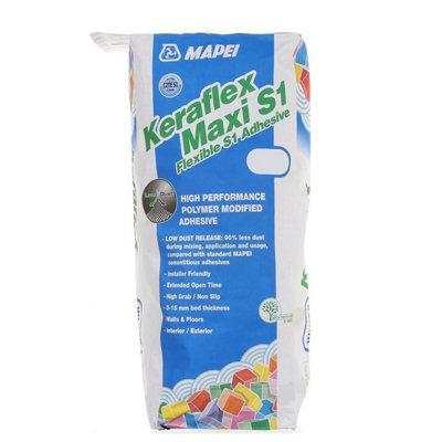 Mapei Keraflex Maxi S1 Flexible Floor Tile Adhesive Grey 20Kg