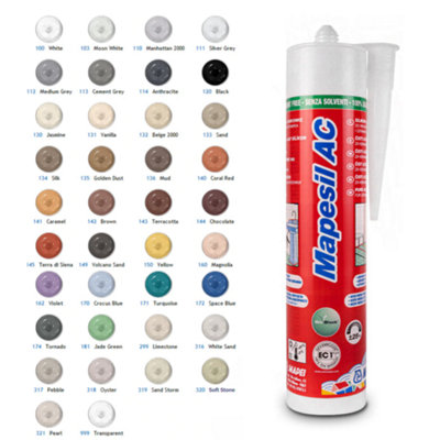 MAPEI MAPESIL AC MOULD RESISTANT SILICONE 136 MUD 310ML