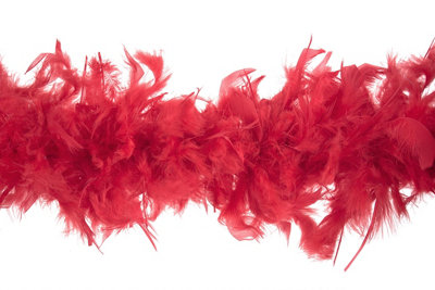 MARABOU BOA 1.8M - Trim: Marabou Boa: 1.8m x approx. 12cm: Red - Trimits