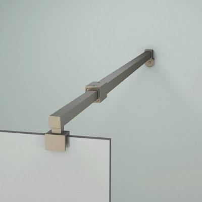 Marbella Gun Metal Grey Walk in Wet Room Shower Enclosure with Outer ...