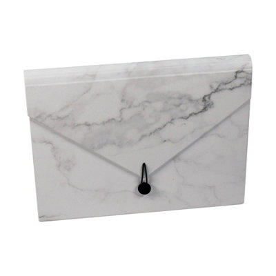 Marble-Effect 13 Pocket Expanding File with Elastic Loop Fastening ...