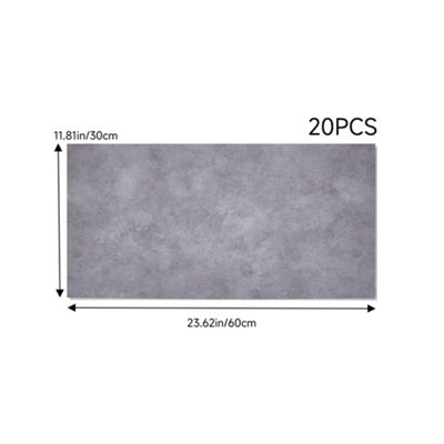 Marble effect Textured Click vinyl Click flooring with 2mm Underlay ...