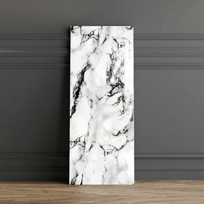 Marble Look Tile Stickers, Self Adhesive Wall Decals Backsplash Home ...