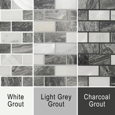 MARBLE LUXE MOSAIC TILE SHEET - House of Mosaics Sample