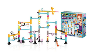 Marble Run Chain Reaction Maze Assembly Catapult Trap Course - Up to 4 ...