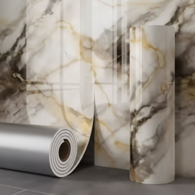 marble wall sticker waterproof and anti fouling wallpaper