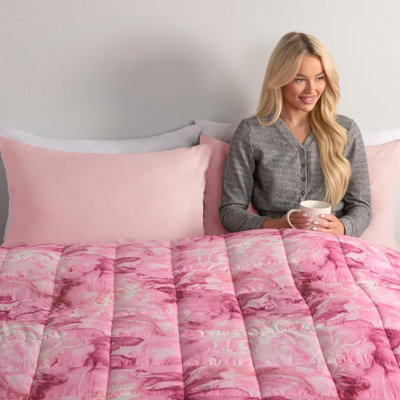 Marble Weighted Blanket Throw Over Bed Sleep Therapy, Blush - 8kg 150 x ...