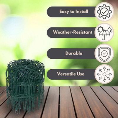 Marco Paul 10M / 33 ft Long Flexible Wire Garden Edging