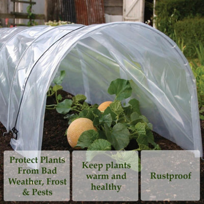 Marco Paul 3m Clear Polytunnel Plastic Cloches
