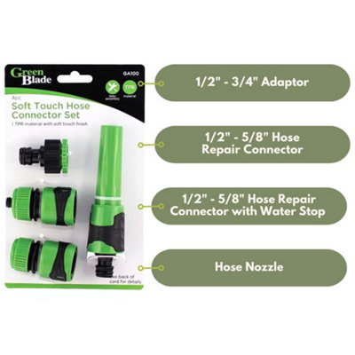 Marco Paul 4pc Garden Hose Pipe Connector Set