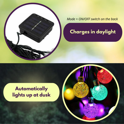 Marco Paul 50 Solar String Lights 6.6M Multicolour LED