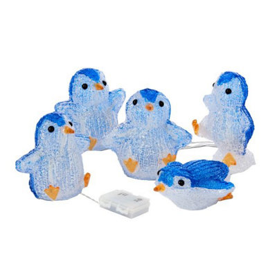 Marco Paul 5pc Christmas LED String Lights - Penguins