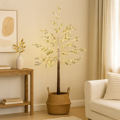 Marco Paul 6ft Pre-Lit Alpine Twig Tree with Warm White LED's