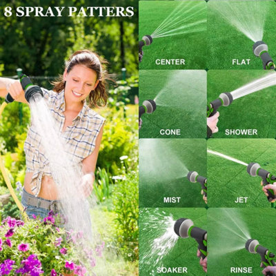 Marco Paul 8 Pattern Spray Gun Garden Hose Adjustable Patterns