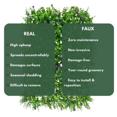 Marco Paul Artificial Garden Violet Bloom Trellis