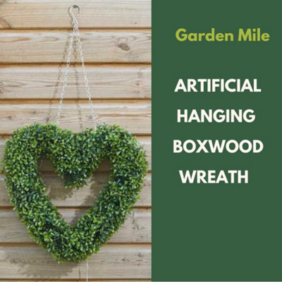 Marco Paul Artificial Heart Shape Topiary Wreath