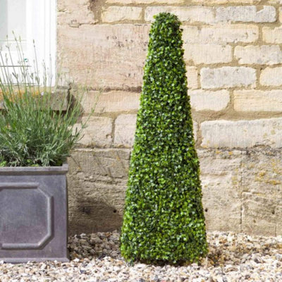 Marco Paul Artificial Topiary Boxwood Obelisk Tree Garden Decoration ...