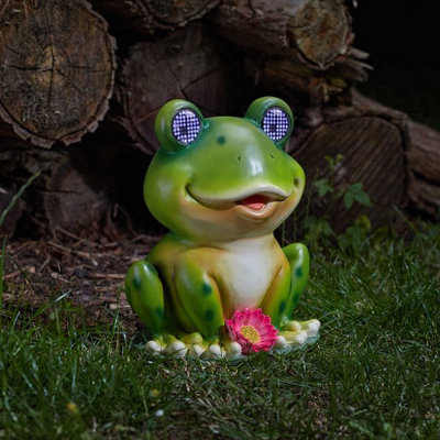 Marco Paul Blinking Solar Frog Ornament