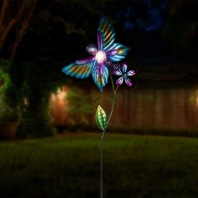 Marco Paul Blue Butterfly Solar Stake Light