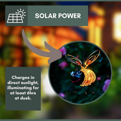 Marco Paul Bouncing Lady Bug Hanging Solar Powered Garden Light
