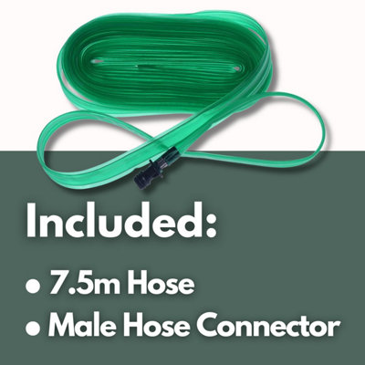 Marco Paul Flat Soaker Hose Pipe 7.5m Garden Lawn Sprinkler